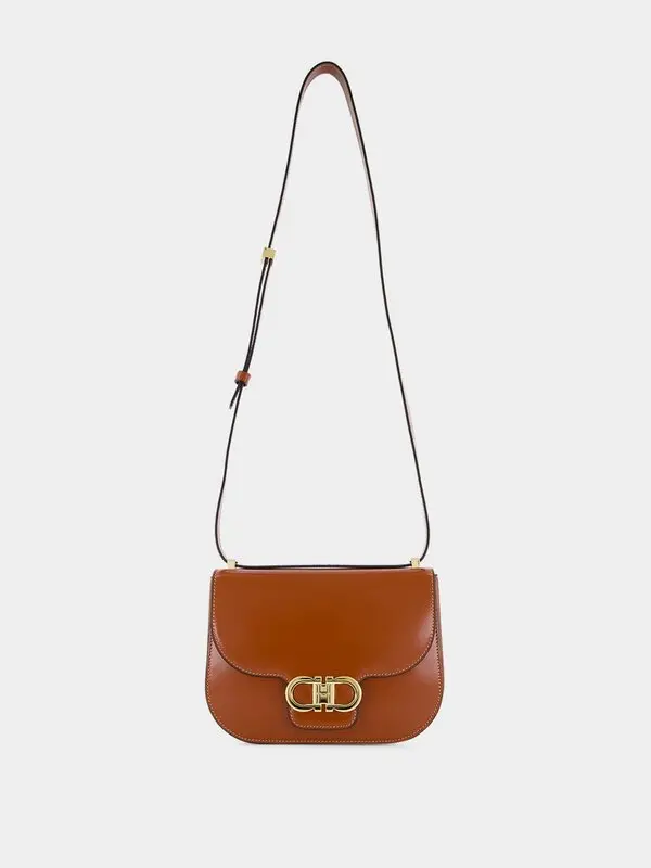 FERRAGAMO Double Gancini Crossbody Bag