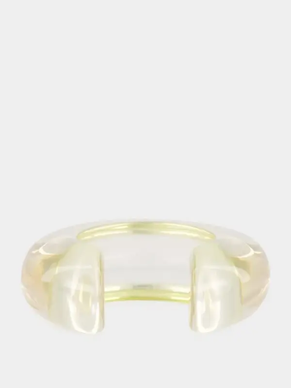 LIZZIE FORTUNATO Resin Arc Cuff Bracelet