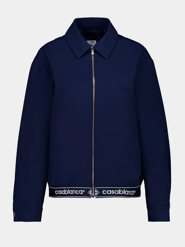 Casablanca Navy Tailored Sports Jacket - Blue