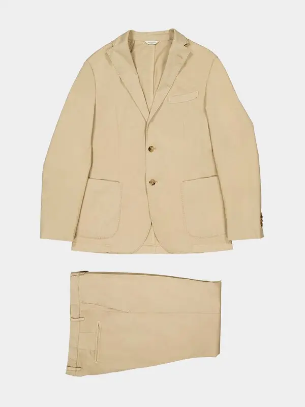 Boglioli Cotton Two-piece Suit - Beige