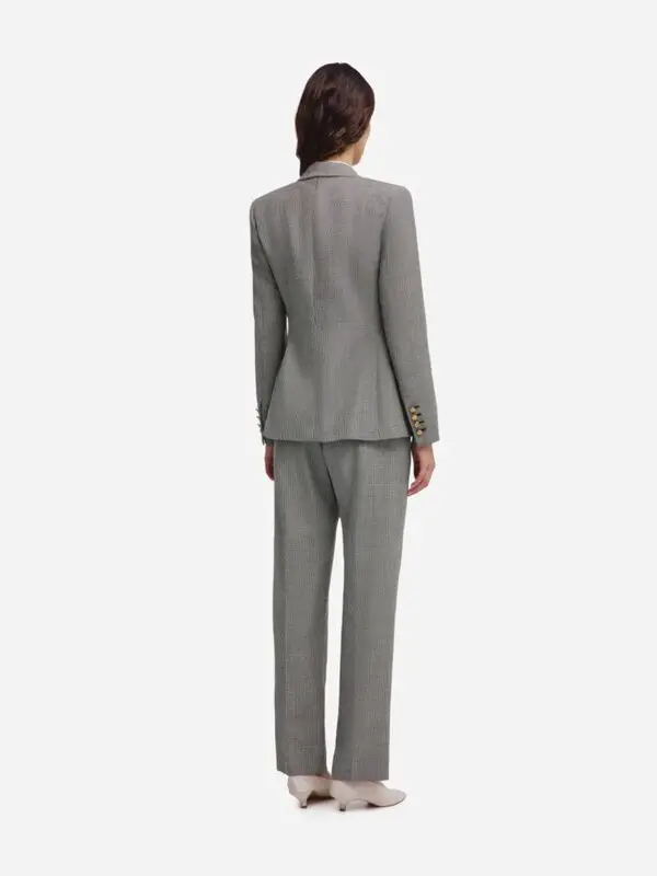 BLAZÉ MILANO Houndstooth Virgin Wool Blazer