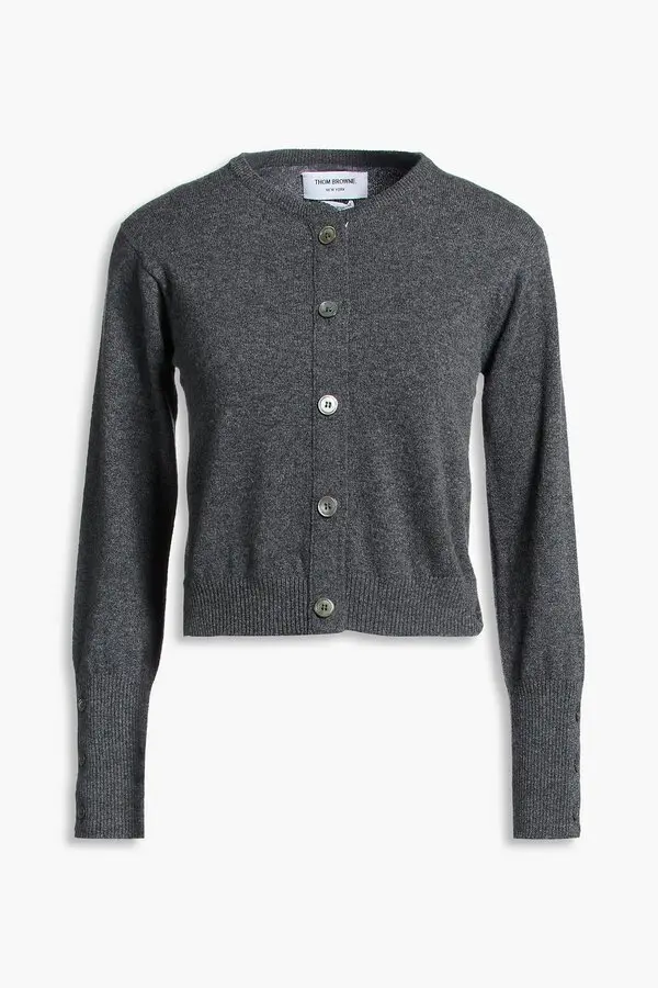 Thom Browne Cashmere Cardigan - Dark Gray