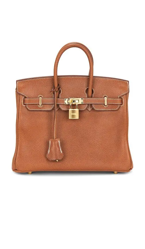 FWRD RENEW Hermes Barenia Faubourg Birkin 25 Handbag In Brown - Fauve