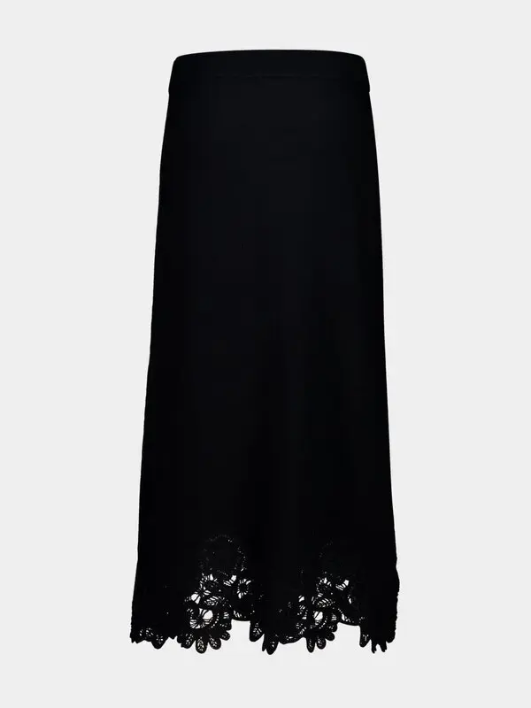 Zimmermann Luna Merino Lace Midi Skirt