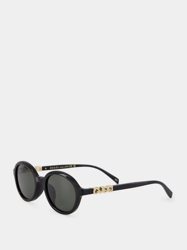 Gucci Round Frame Acetate Sunglasses