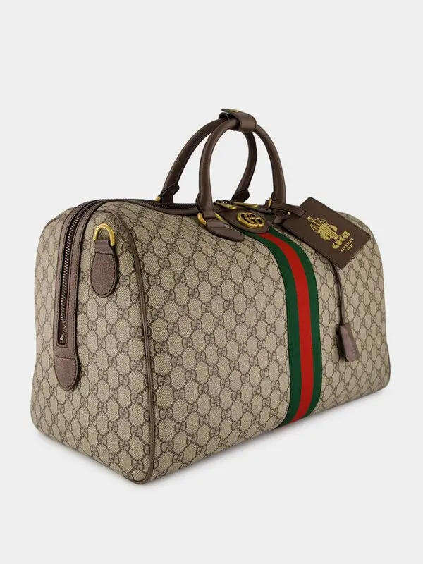 Gucci Beige Gg Monogram Medium Duffle Bag