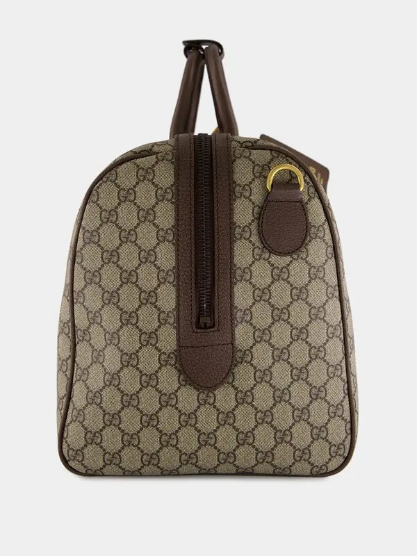Gucci Beige Gg Monogram Medium Duffle Bag