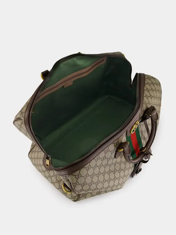 Gucci Beige Gg Monogram Medium Duffle Bag