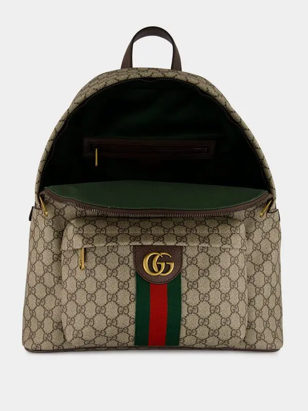 Gucci Gg Monogram Twill Backpack - Multicolour