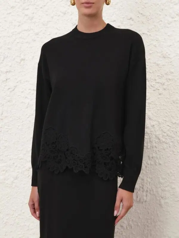 Zimmermann Luna Merino Lace Sweater