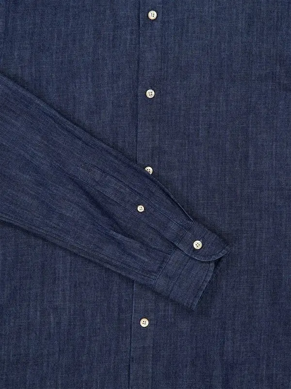 Boglioli Dark Cotton Long-sleeve Shirt - Blue