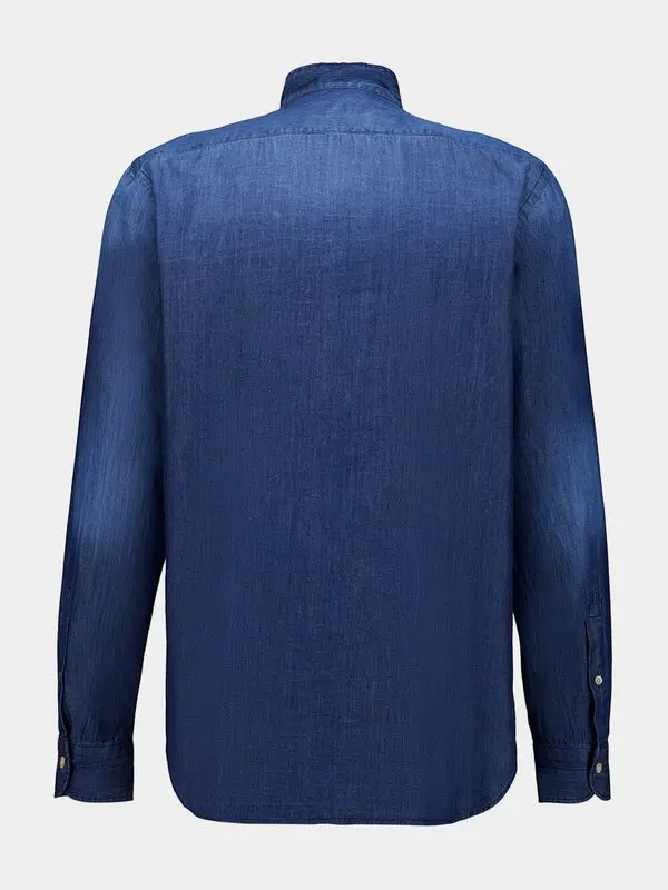 Boglioli Cotton Mandarin Collar Shirt