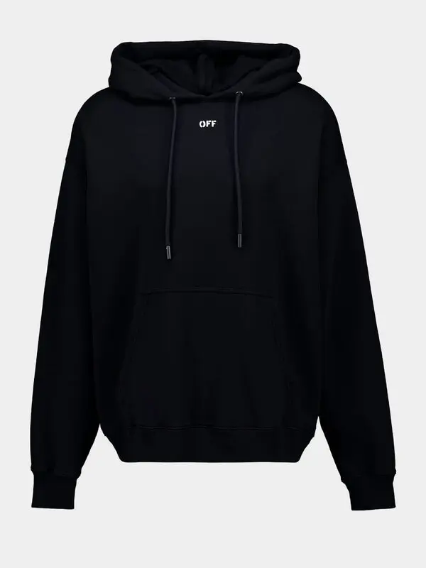 Off-White 3d Arrow Spray Skate Hooded Sweatshirt - Black