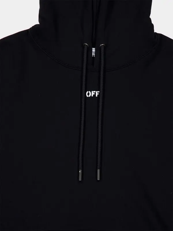 Off-White 3d Arrow Spray Skate Hooded Sweatshirt - Black
