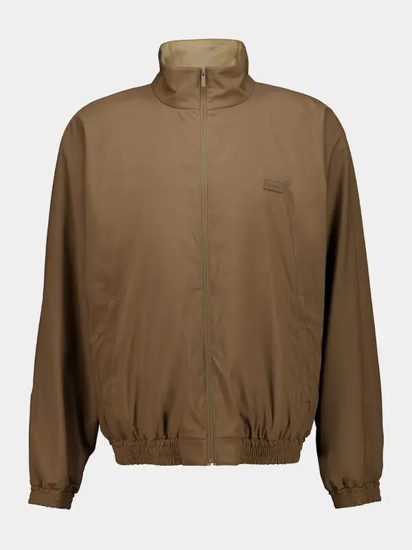 FERRAGAMO Walnut Reversible Blouson Jacket - Beige