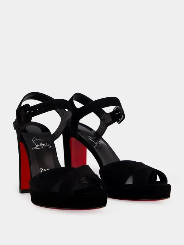 CHRISTIAN LOUBOUTIN Cora 100 High-heel Sandals - Black