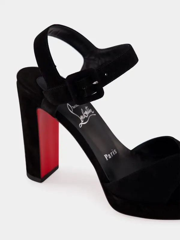 CHRISTIAN LOUBOUTIN Cora 100 High-heel Sandals - Black