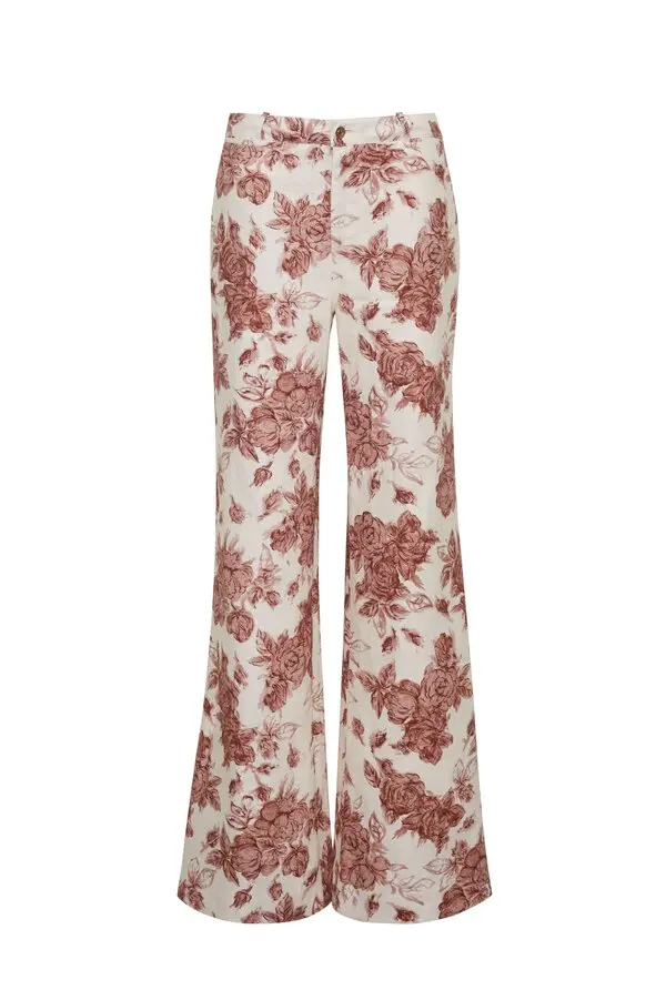 Cara Cara Annie Pant - Tossed Floral Ginger