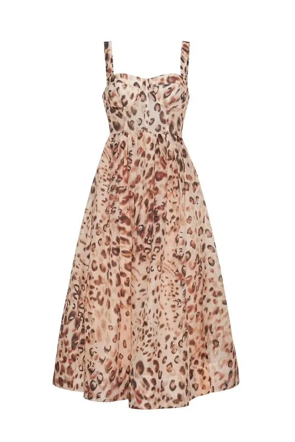 Cara Cara Pheobe Dress - Cheetah Blush