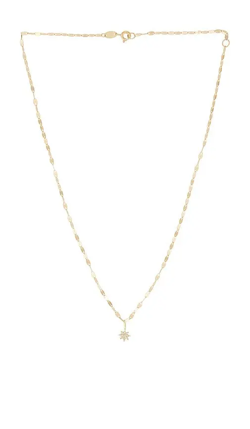 STONE AND STRAND Pave Northern Star Choker Necklace In Metallic Gold - 10k Yellow Gold & White Diamond