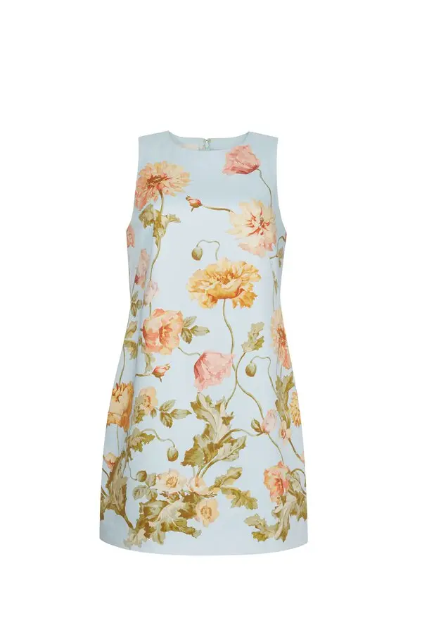 Cara Cara Mackenzie Dress - Lockwood Flora Sky
