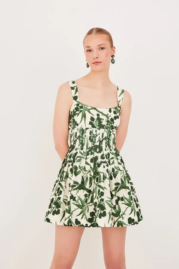 Cara Cara Ria Dress - Colette Toile Green