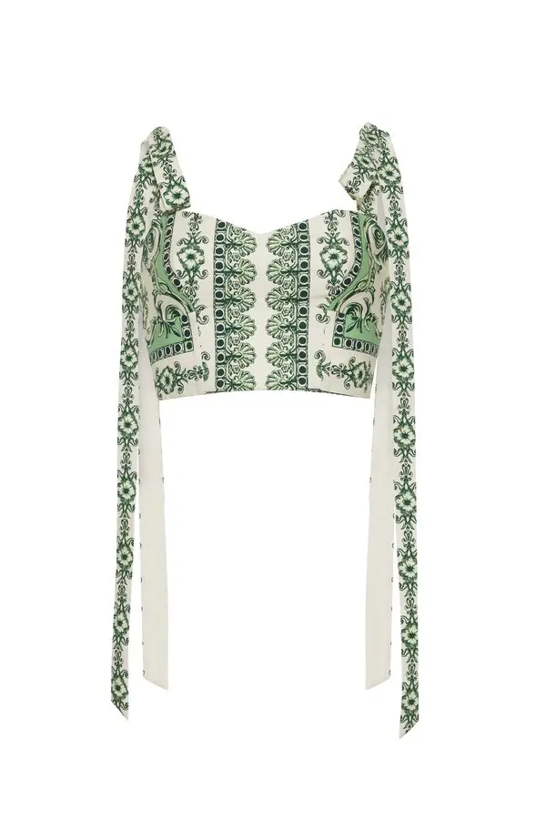 Cara Cara Faiza Top - Hudson Scarf Mint