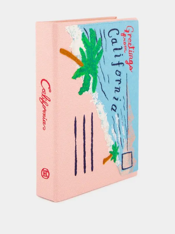 OLYMPIA LE-TAN Greetings From California Clutch - Pink