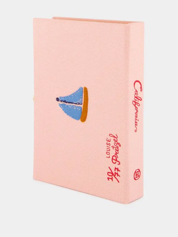 OLYMPIA LE-TAN Greetings From California Clutch - Pink
