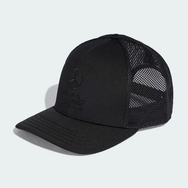 Adidas Mercedes Amg Petronas Formula 1 Team Night Trucker Cap - Black
