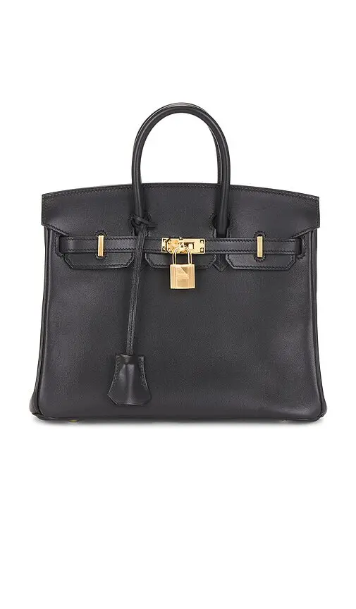 FWRD RENEW Hermes Swift Birkin 25 Handbag In Black - Noir