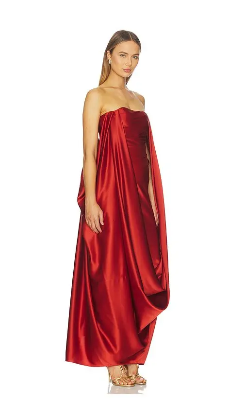 Alejandra Alonso Rojas Draped Overlay Gown