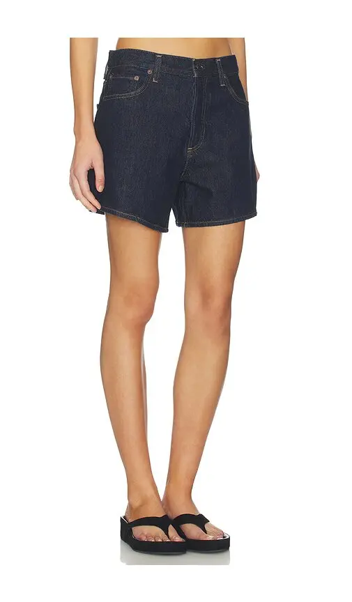 AGOLDE Leith Oversized Shorts In Navy