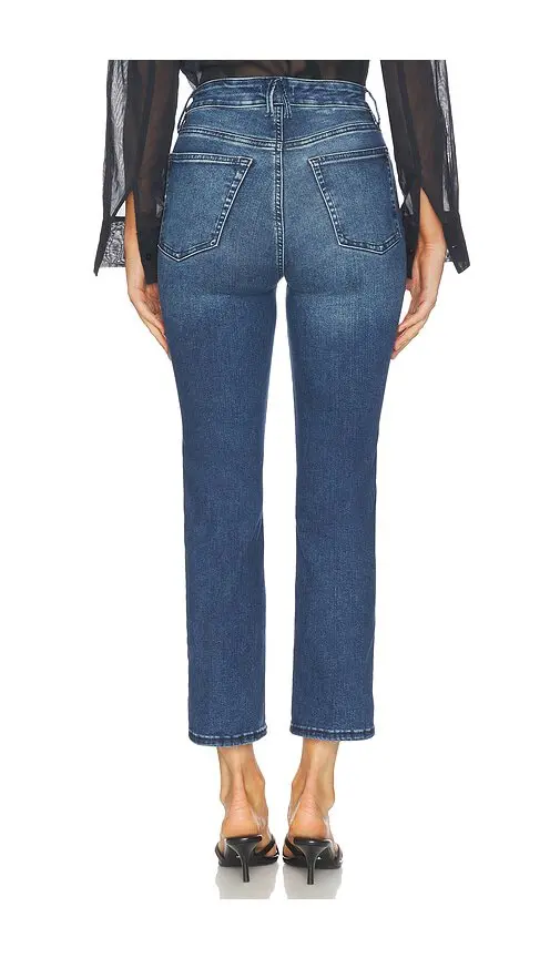 Good American Always Fits Good Legs Straight Jeans - Indigo446