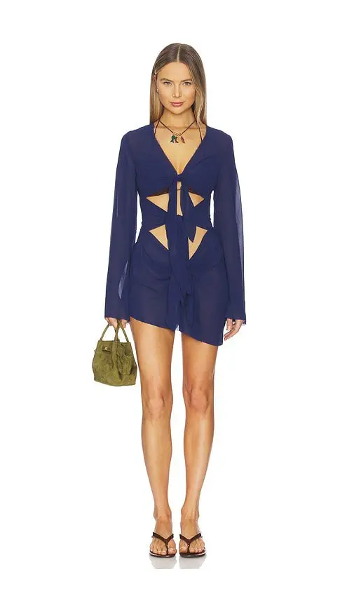 BANANHOT Maci Mini Dress - Navy