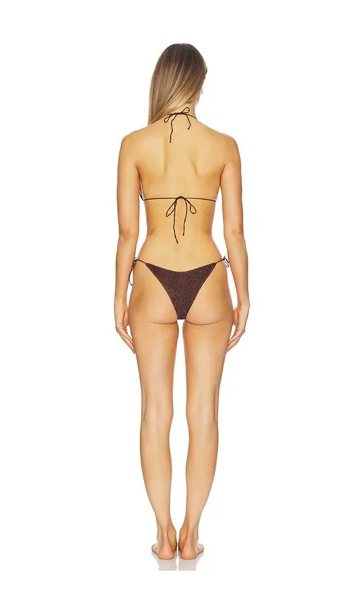 Oseree Lumiere 80s Bikini Set - Chocolate