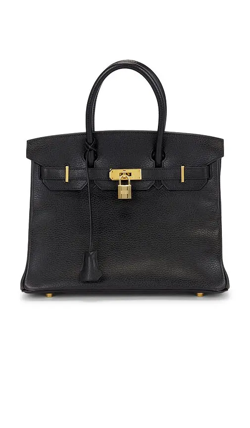 FWRD RENEW Hermes Ardennes Birkin 30 Retourne Handbag In Black - Noir