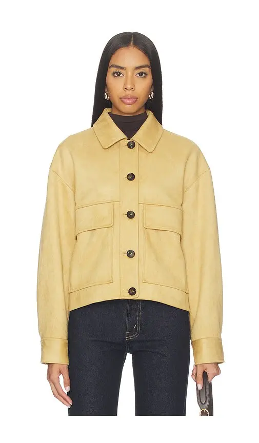 ELODIE THE LABEL Liora Faux Suede Jacket