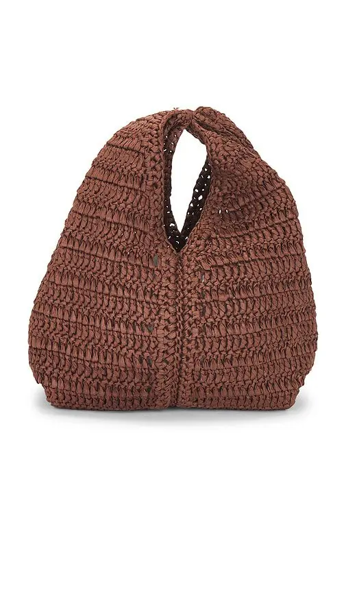 A.L.C. Simone Raffia Bag - Chocolate