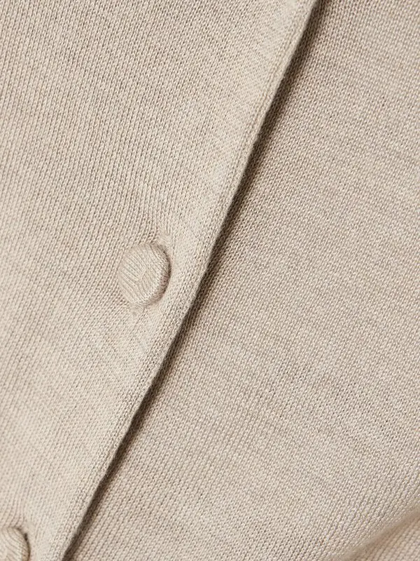 Max Mara Cropped Silk And Cashmere-blend Cardigan