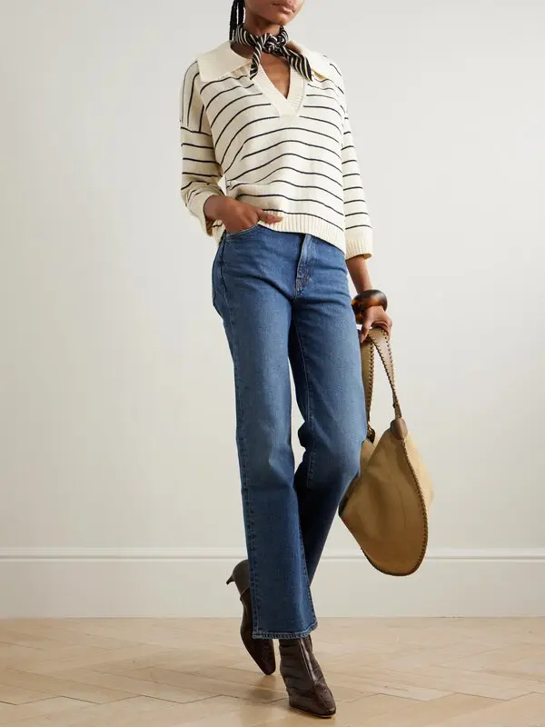 FRAME The Pixie Arrow High-rise Bootcut Jeans