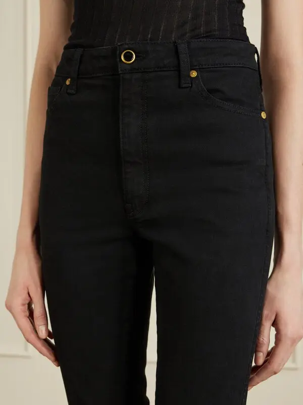Khaite Daria High-rise Slim-leg Jeans