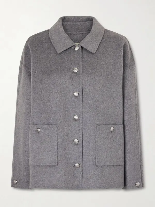 ANINE BING Luca Wool-cashmere Blend Jacket - Gray
