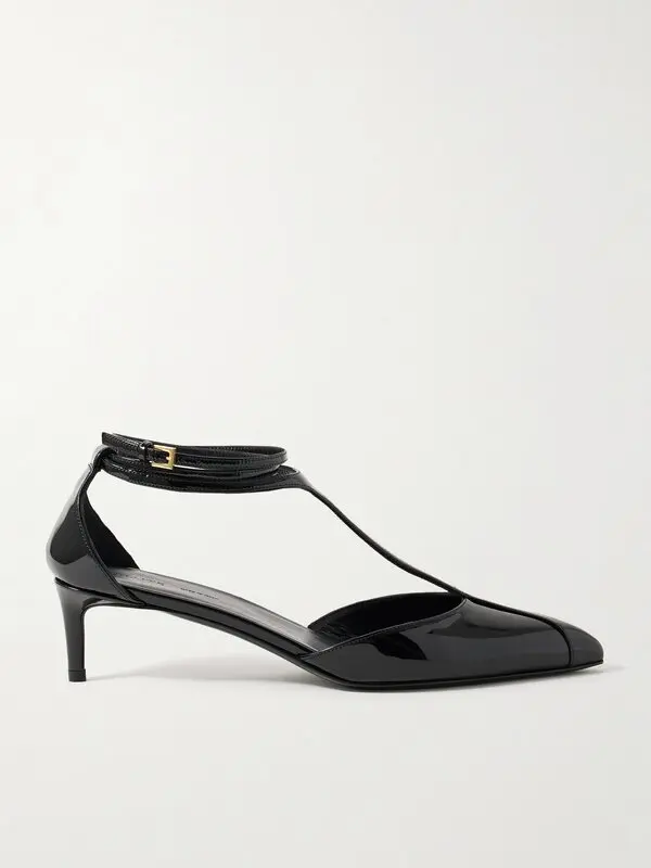 Khaite Mia Patent-leather Pumps - Black