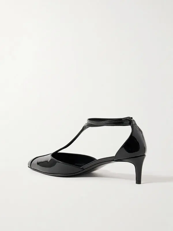 Khaite Mia Patent-leather Pumps - Black
