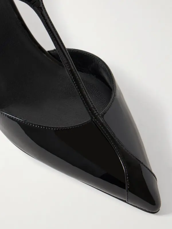 Khaite Mia Patent-leather Pumps - Black