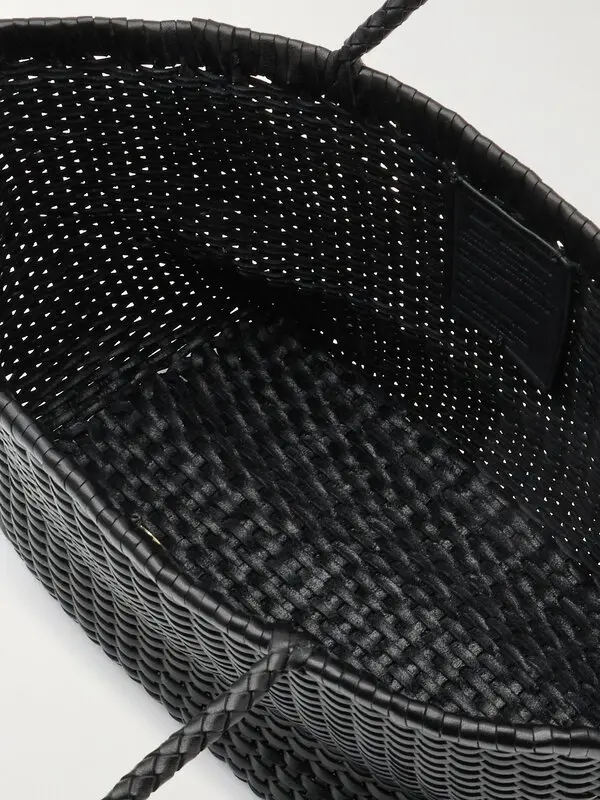 Dragon Diffusion B Weave Small Woven Leather Tote - Black