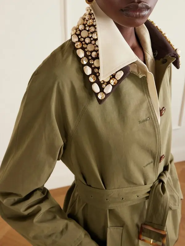 Veronica Beard Langham Dickey Embellished Woven Coat