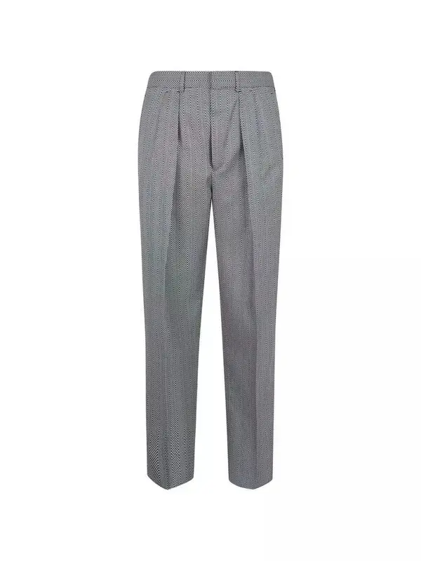 TOM FORD Jacquard Sharkskin Pattern Trousers