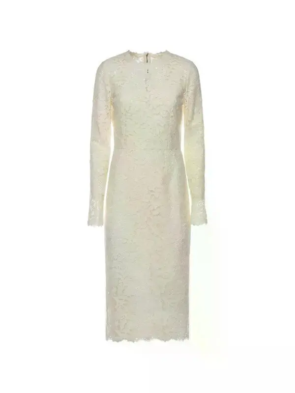 Dolce & Gabbana Cordonetto Lace Dress - Neutrals
